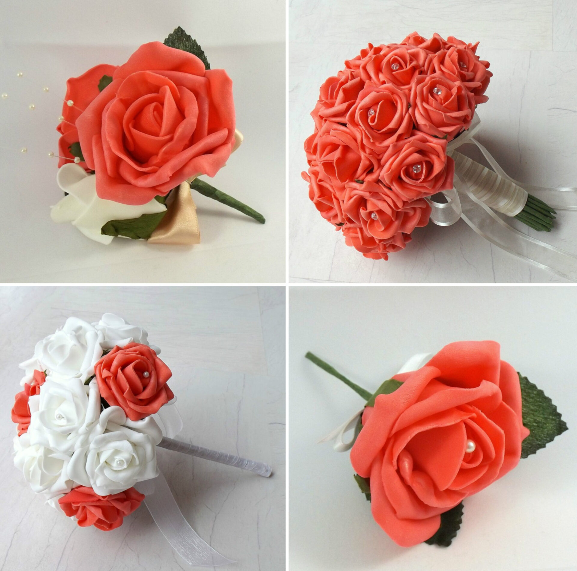 Coral Wedding Flowers Ideas