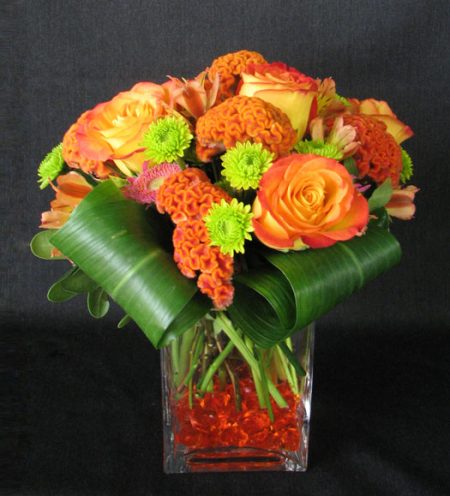 Orange Flower Arrangements | Wedding Flower Ideas